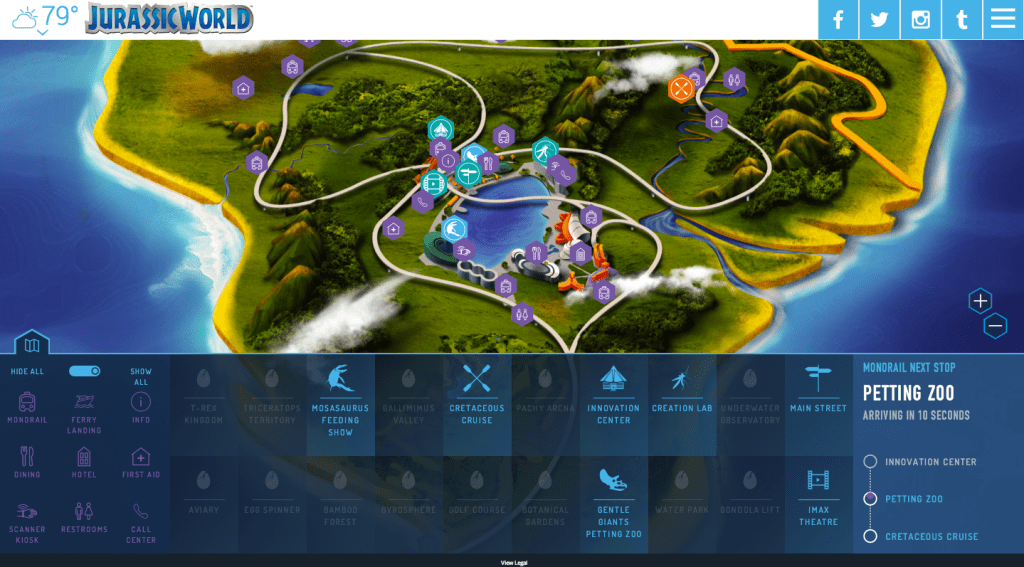 Jurassic World Park Map – Info-World-Hub